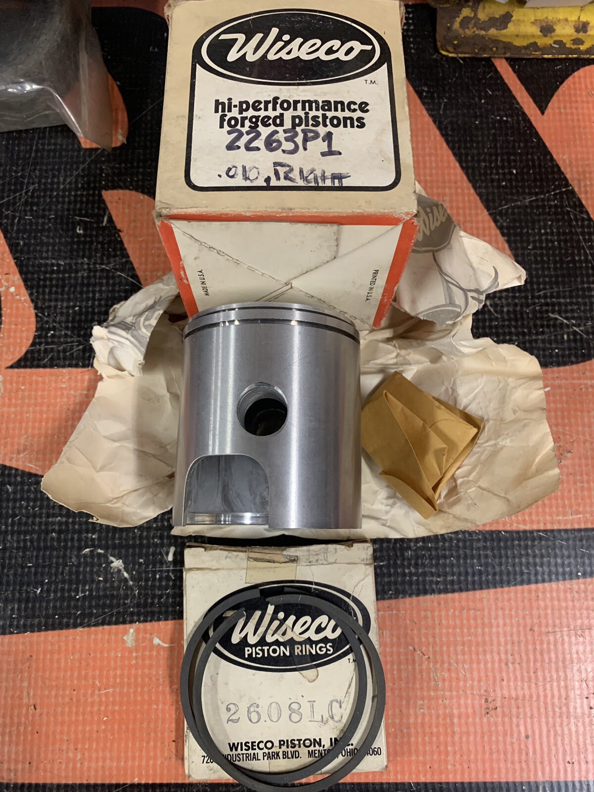 Wiseco Snowmobile Piston 2263P1 CCW RV 440 John Deere Mercury Scorpion ...