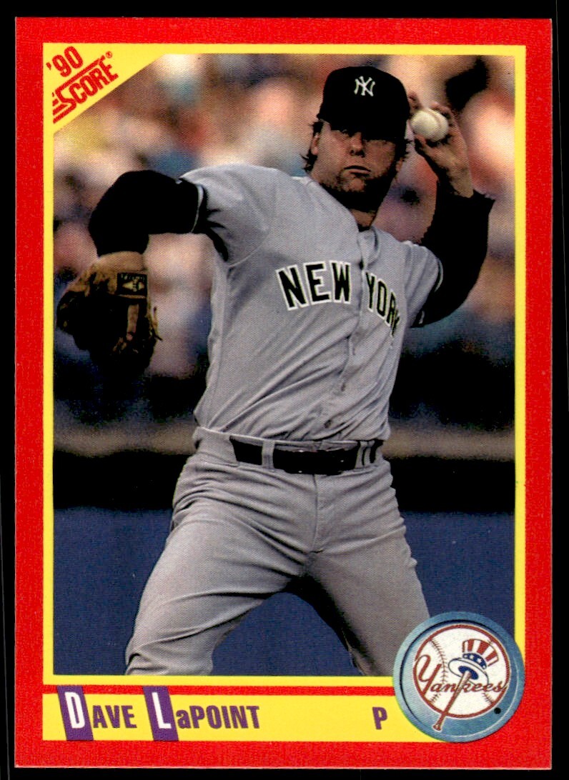 1990 Score Baseball Card Dave LaPoint New York Yankees #357 | eBay