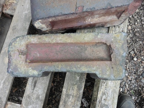 Reclaimed Staffordshire blue wall coping tops copers / toppers ...