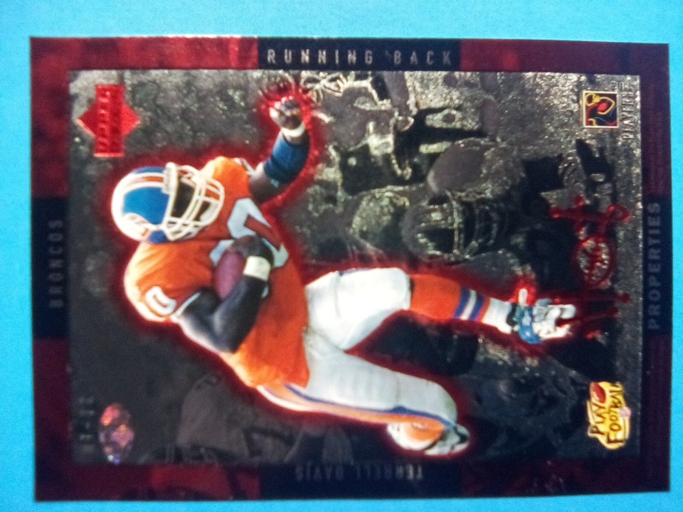 1996 Upper Deck Football HT-12 Hot Properties Rodney Hampton/Terrell ...