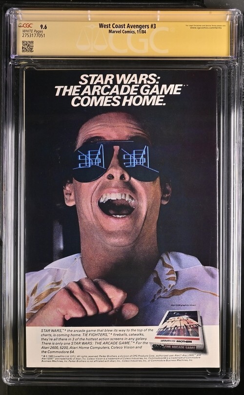 Marvel Comics West Coast Avengers #3 CGC SS 9.6 Signed Brett Breeding ...