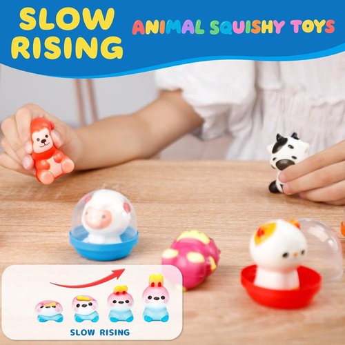 30 Pack Slow - Rising Squishy Toys with Capsules - Stress Relief, Party ...