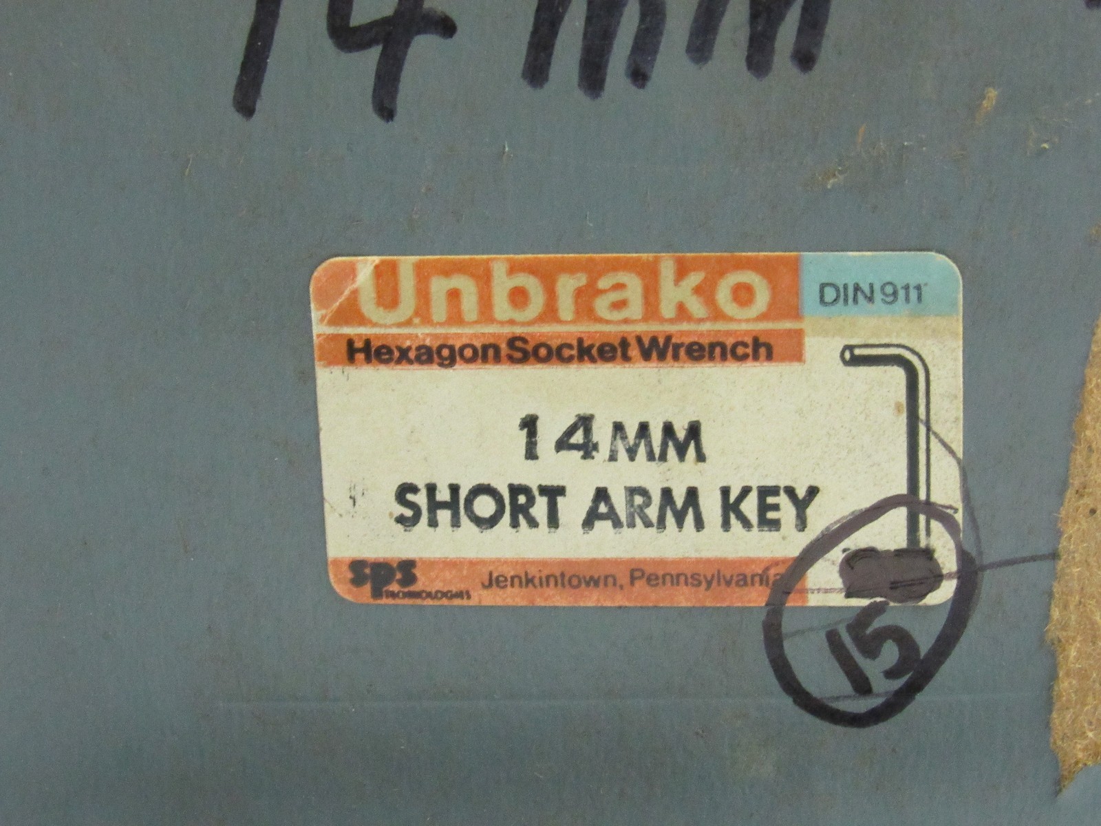 NEW LOT OF 15 UNBRAKO HEX SOCKET SHORT ARM SCREW KEY L ALLEN WRENCH ...