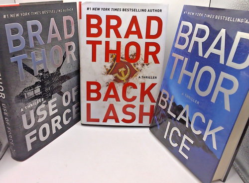 3 Brad Thor Hardback Books, "Black Ice", "Use of Force", "Backlash" | eBay