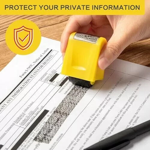 Address Blocker Roller Stamp Cover up Id Police Identity Theft ...