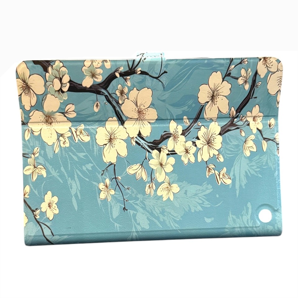 Floral Tablet Case Cover Folio Stand Lightweight Protective Blue | eBay