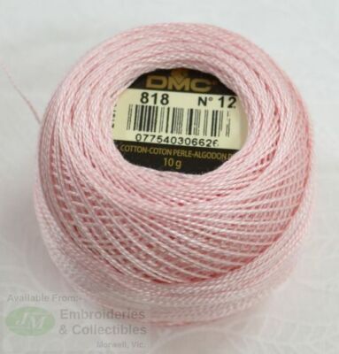 DMC Perle (Pearl) 12 Cotton 10g Ball 120m Colour 818 BABY PINK | eBay