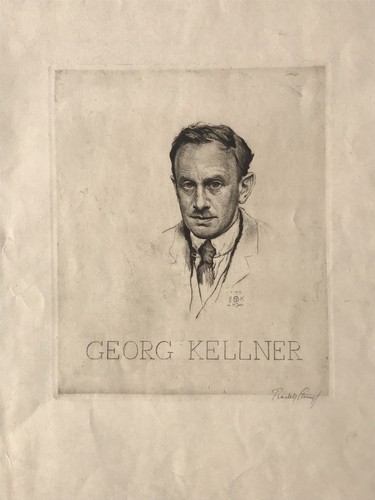 German American Artist Rudolf Stumpf Etching Of Nuremberg Artist George ...