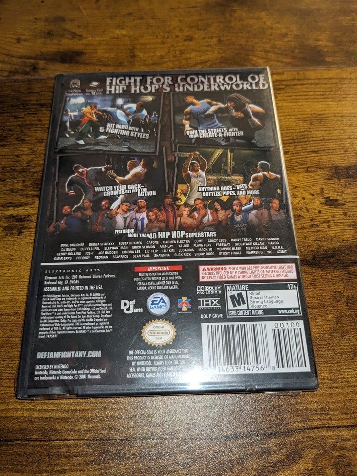 Def Jam: Fight For NY (Nintendo GameCube, 2004) Factory Sealed | eBay