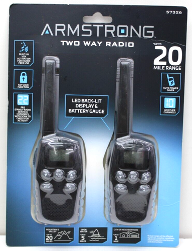 ARMSTRONG TWO WAY RADIO 26 MILE RANGE 57326 for sale online | eBay