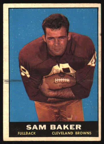 1961 Topps #74 Sam Baker VGEX Browns 570004 | eBay