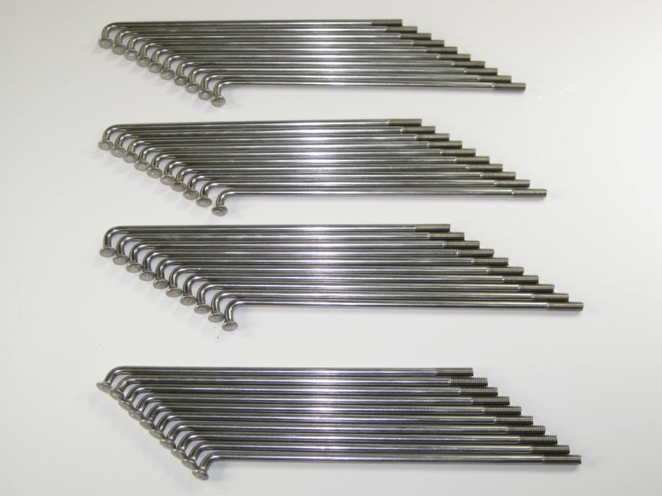 Harley 16" Rim Triumph Bobber chopper Stainless rear spokes set disc ...