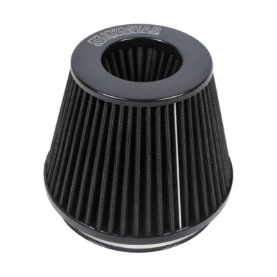 Universal Black Short 6" 152mm Inlet Truck Air Intake Cone Replacement ...
