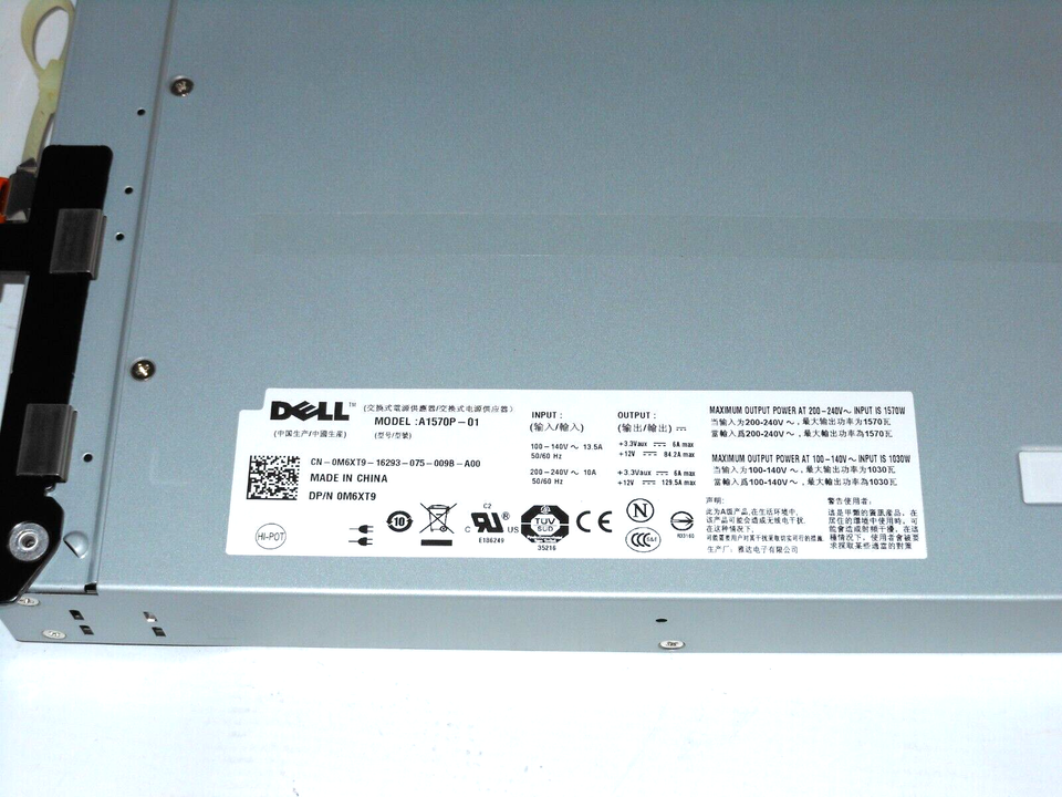 NEW Dell OEM PowerEdge R900 R905 1570W Power Supply AMA01 A1570P-01 ...