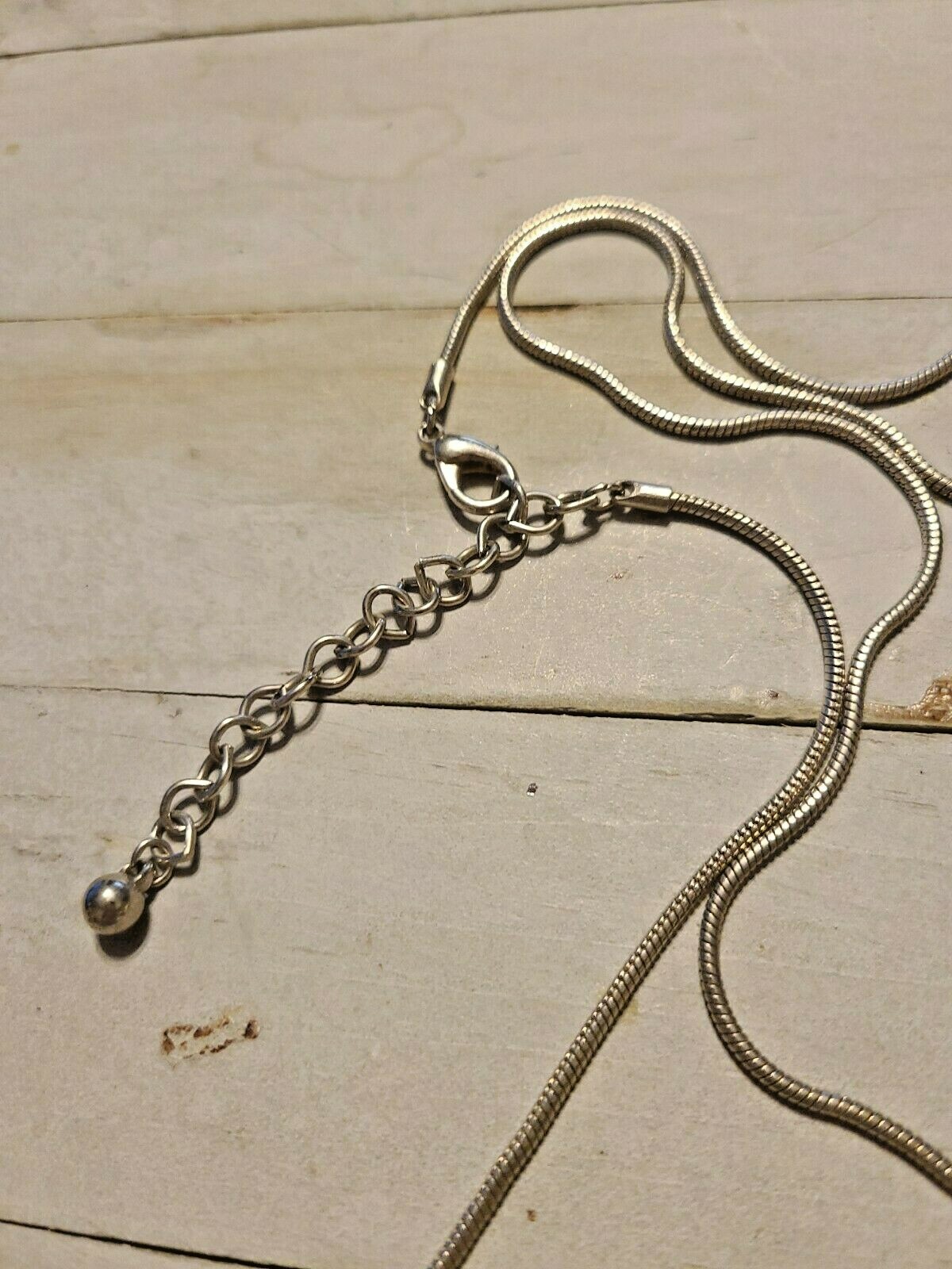 Beautiful Extra Long Silver Tone Rope Chain Necklace … - Gem