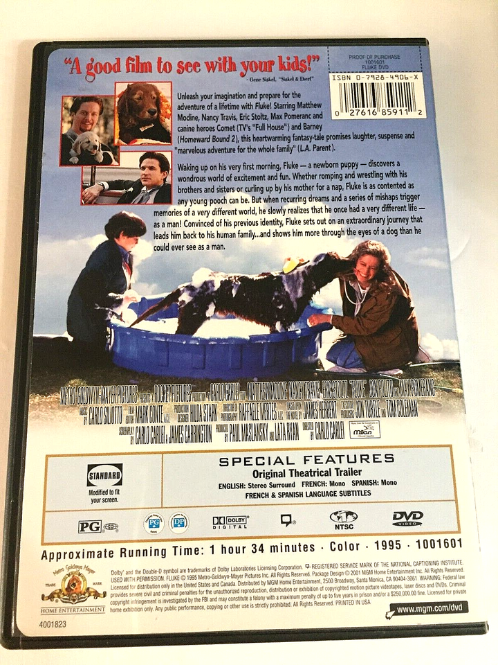 Fluke Matthew Modine DVD Ships Free Same Day With Tracking | eBay
