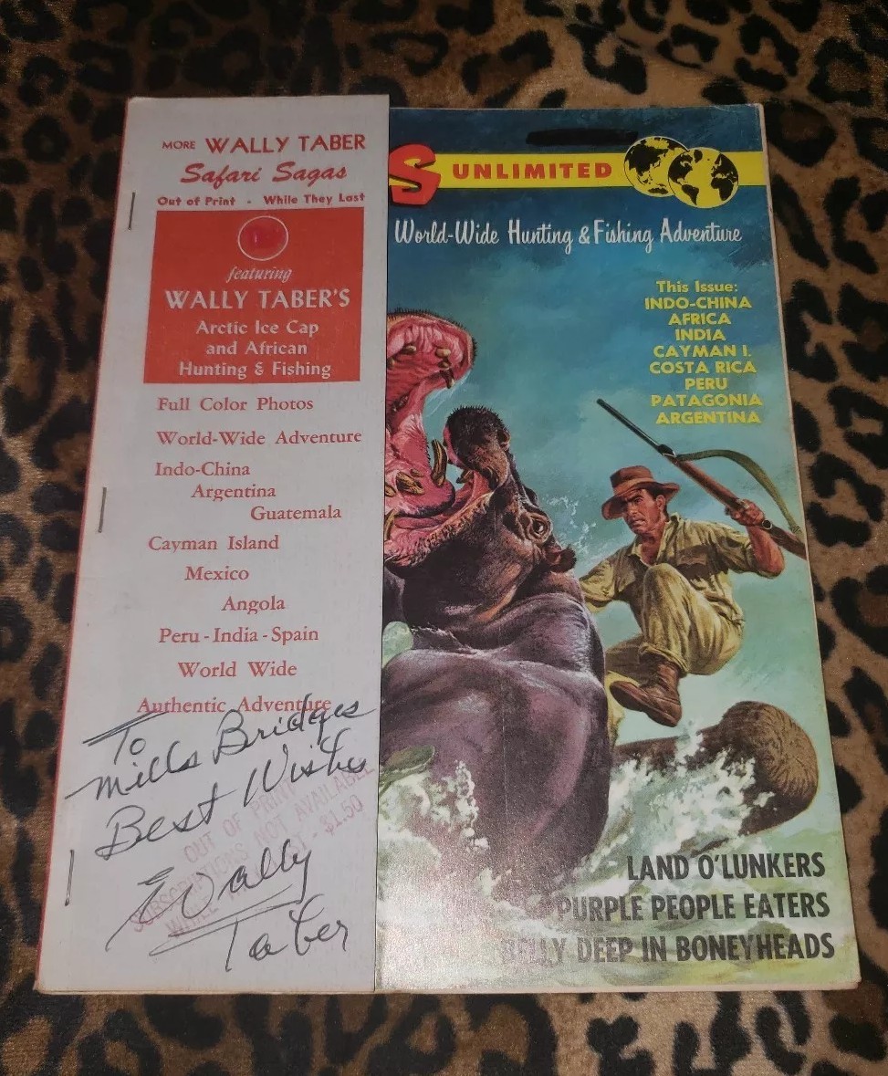 Safaris Unlimited Magazine #1 and #4 Signed by Wally Taber | eBay