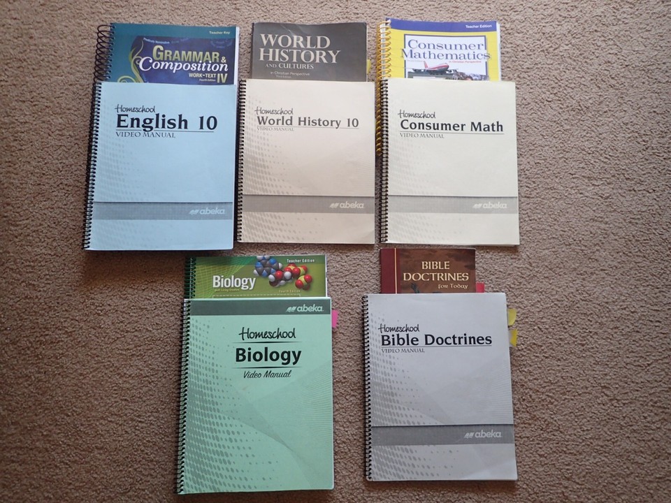 Abeka 10th Grade Curriculum Lot of 28 Teacher & Student Books Like New ...