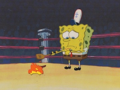 WOW 5 CELS ! "THE VERY BEST"! Spongebob Prod CEL #5648 "NEPTUNES ...