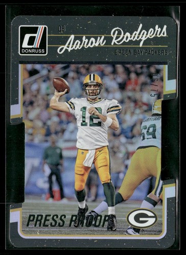 2016 Donruss #104 Aaron Rodgers Press Proofs Silver Die Cut #/75 37019 ...