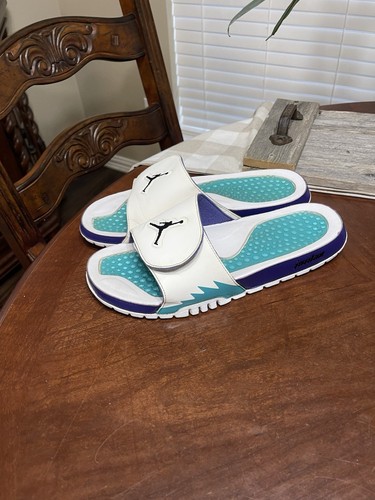 Nike Air Jordan Hydro V 5 Retro GRAPE Slide 13 Slides Sandals Green ...