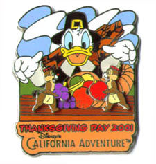 Disney DCA Thanksgiving Donald Chip Dale Pin | eBay