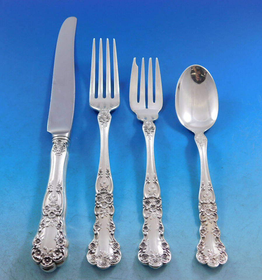 Buttercup by Gorham Sterling Silver Flatware Set for 12 Service 123 pcs ...