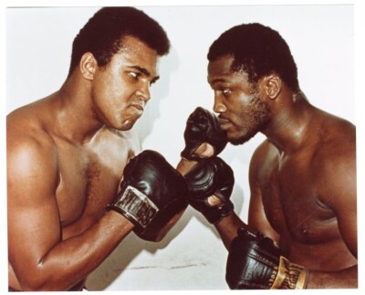 Muhammad Ali Joe Frazier Iconic Barechested Boxer Face off Vintage 8x10 ...