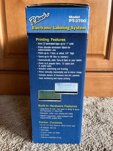 Brother P-Touch PT-2700 Thermal Printer for sale online | eBay