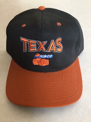 NIBCO TEXAS (valves and fittings) black/orange embroidered adjustable ...