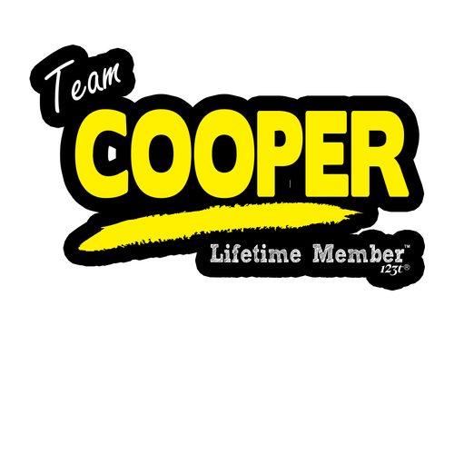 2 x Large Car Stickers - cooper V1 LIFETIME MEMBER Decal Bumper Laptop ...
