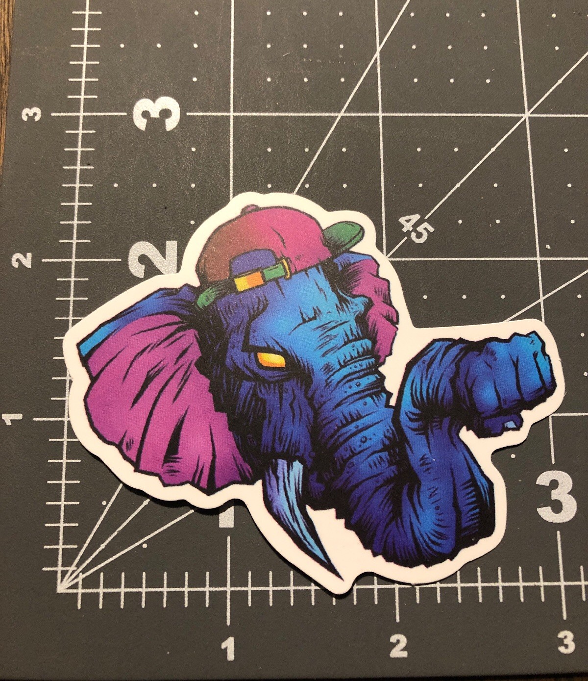 Gangsta Elephant Humor Skateboard Laptop Guitar Decal Sticker B4S | eBay