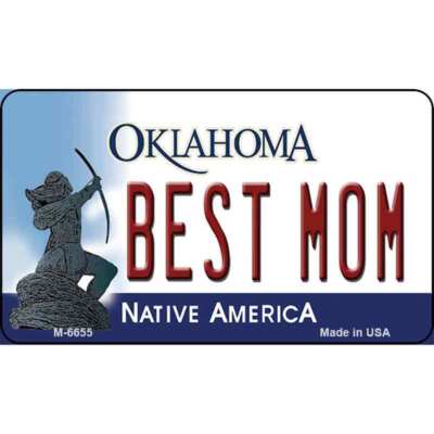 Best Mom Oklahoma State License Plate Tag Novelty Magnet M-6655 | eBay
