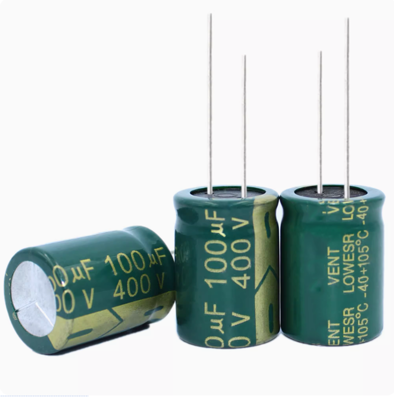 400v100uf High frequency Capacitor Power Adapter Green gold 16x30/18x25 ...