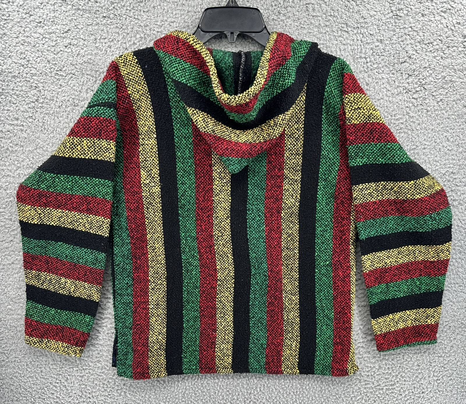 La Malinche Jamaican Red Yellow Green Drug Rug Hoodie… - Gem