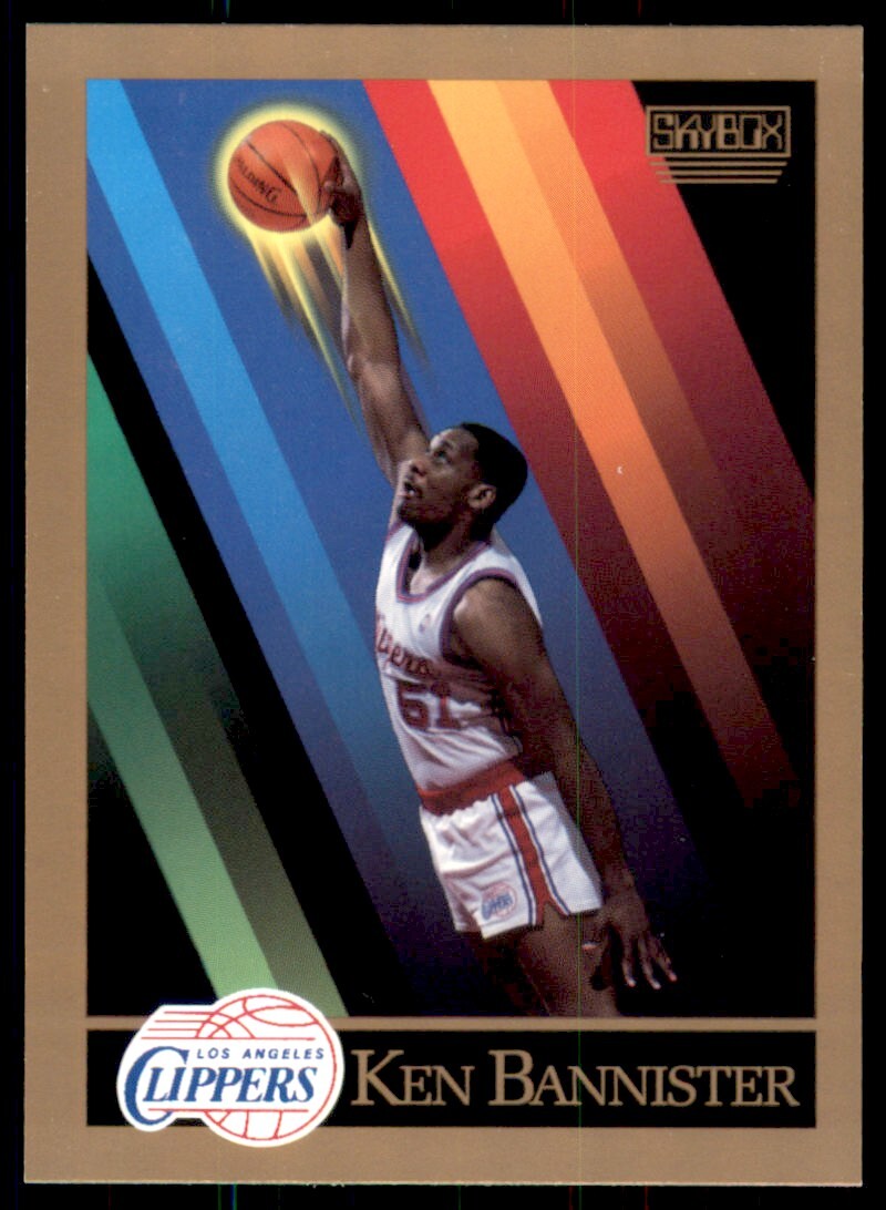 1990-91 SkyBox Ken Bannister Los Angeles Clippers #390 | eBay