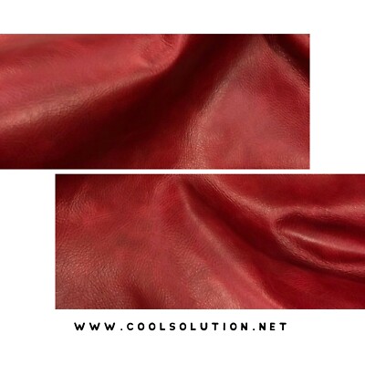 Leather Sheets, Distressed Leather, Sierra Red, Cut to Size, Pull Up ...