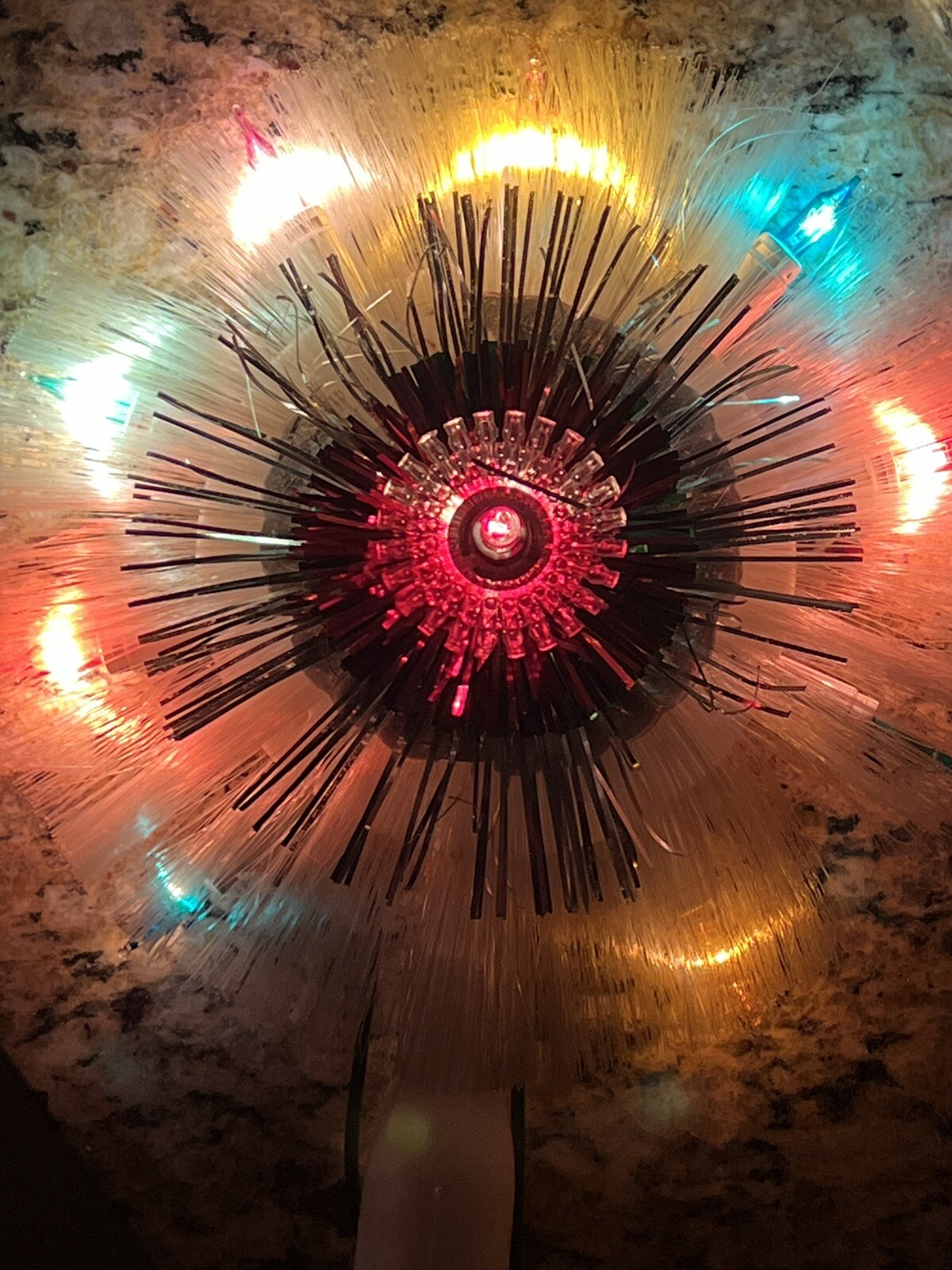 Vintage 1970s Halo Tree Top 10 Light Colored Round Topper No Box 8” x 6 ...