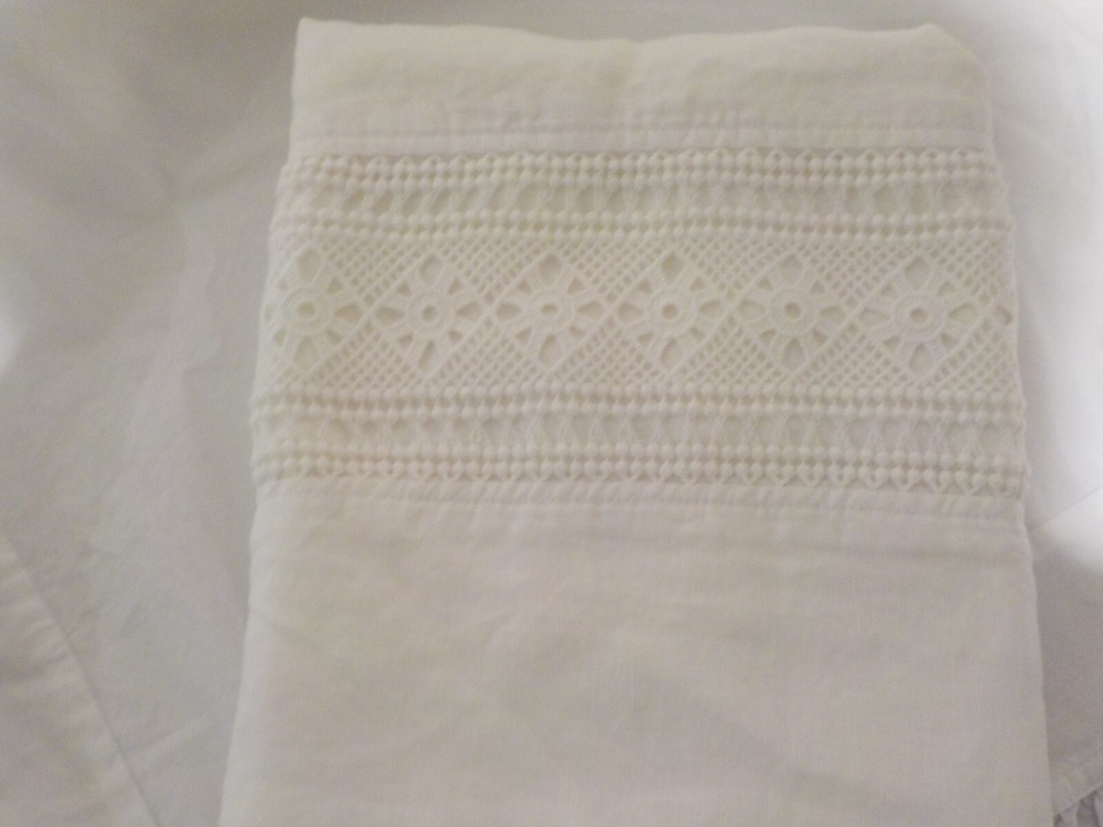 Rachel Ashwell Couture CLUNY LACE WHITE Euro Sham Shabby Chic NWOT | eBay