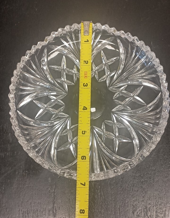 Vintage American Brilliant Sawtooth Edge Cut Lead Crystal Candy/ Cookie ...