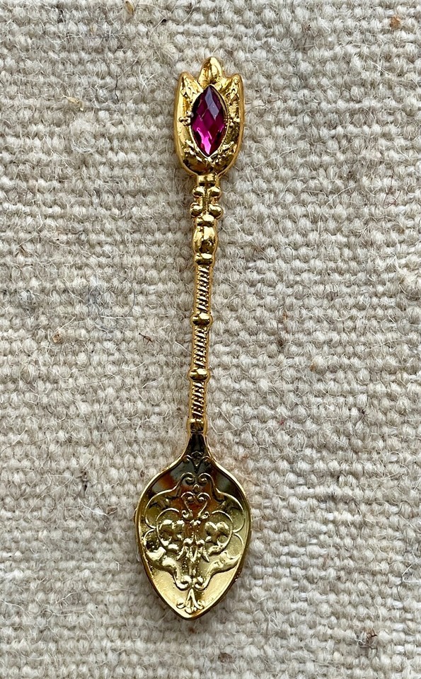 Turkish Tulip Spoon | High-Quality Zamak, Acrylic Stone - Choose Color ...