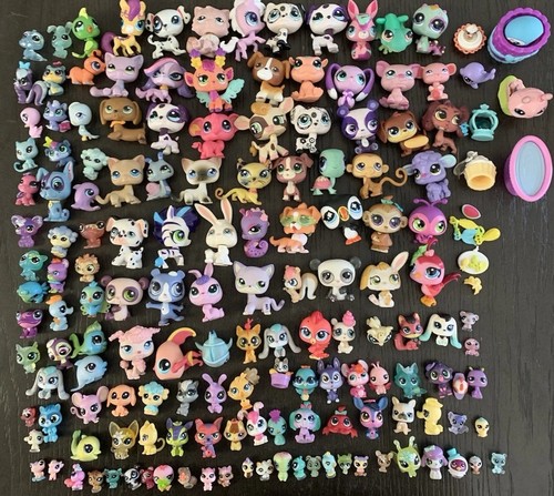 HUGE Hasbro Littlest Pet Shop LPS Lot 150 Pets With Cats Dogs Teeny ...