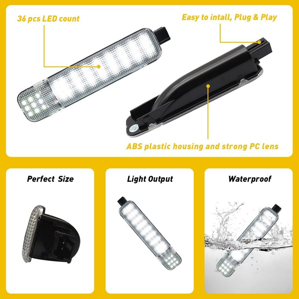 Pair Interior Panel LED Door Light Courtesy Lamp Fit Chevrolet Tahoe ...