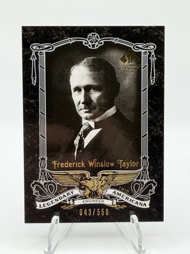 2007 SP Legendary Cuts Legendary Americana 94 Frederick Winslow Taylor ...