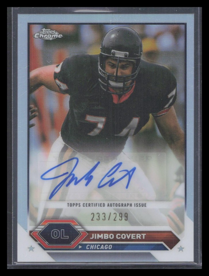 Jimbo Covert 2023 Topps Composite #TCA-JCO SN,AU Chicago Bears | eBay