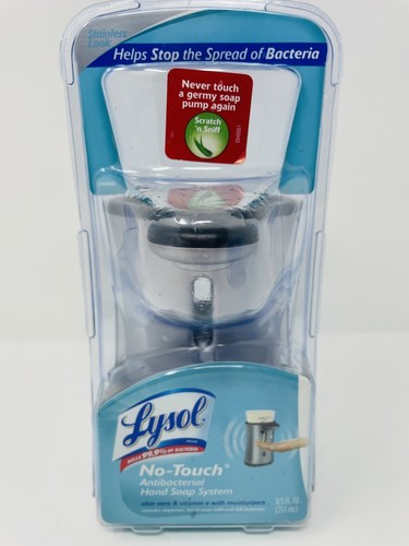 Lysol No Touch Hand Soap Dispenser Stainless Look | eBay