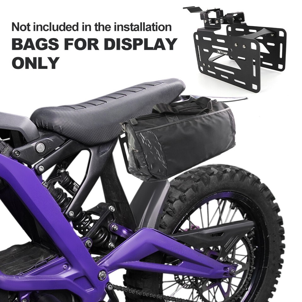 Fit For Surron light bee X Saddlebag Support Rack Side Carrier Pannier ...