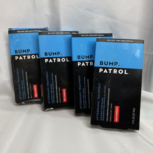(4Pk) Bump Patrol Max Strength Aftershave Treatment, Eliminating Razor ...