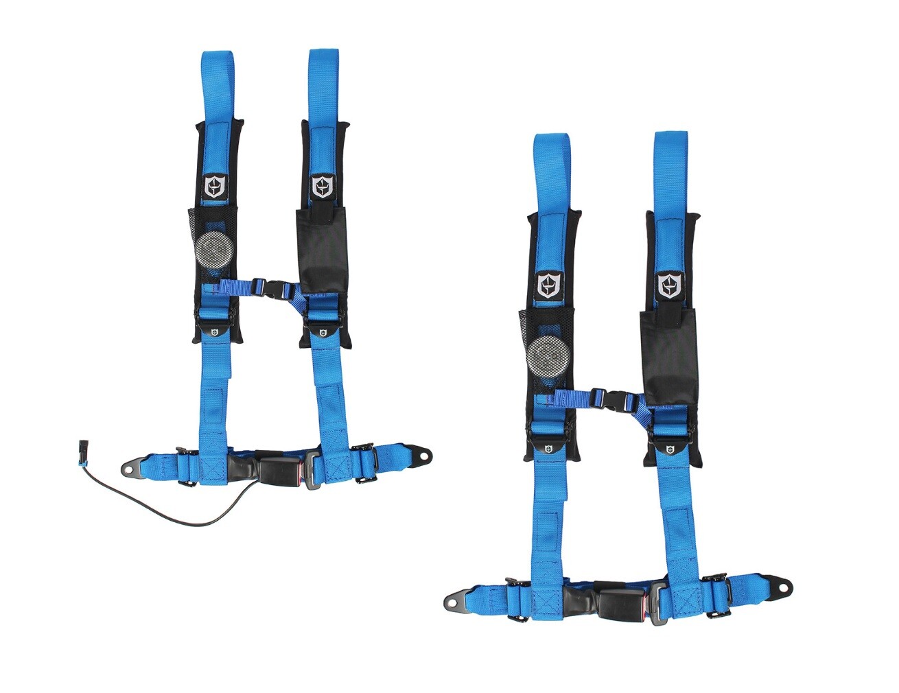 Pro Armor Harness Pair 4 Point 2" Blue Automotive Latch Polaris Ranger ...