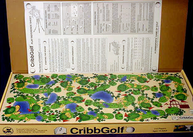 CRIBBGOLF Board Game CRIBBAGE GOLF Card JK 1992 Golfer CLUBHOUSE ...